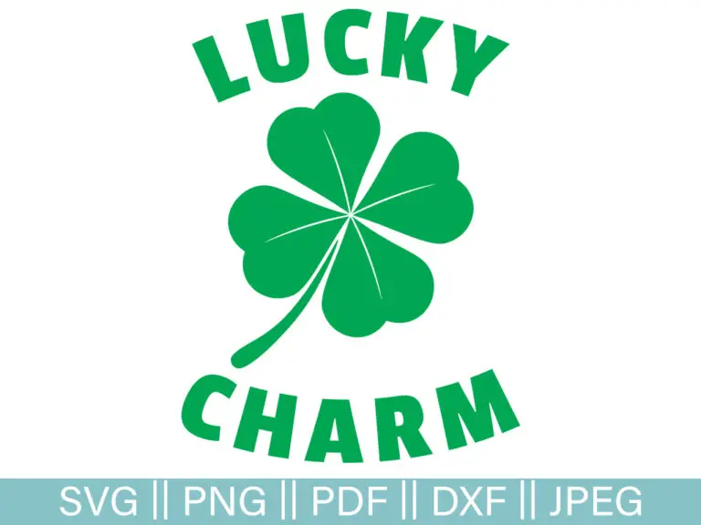 Lucky Charm Four Leaf Clover SVG: Free Download – Cutfile School
